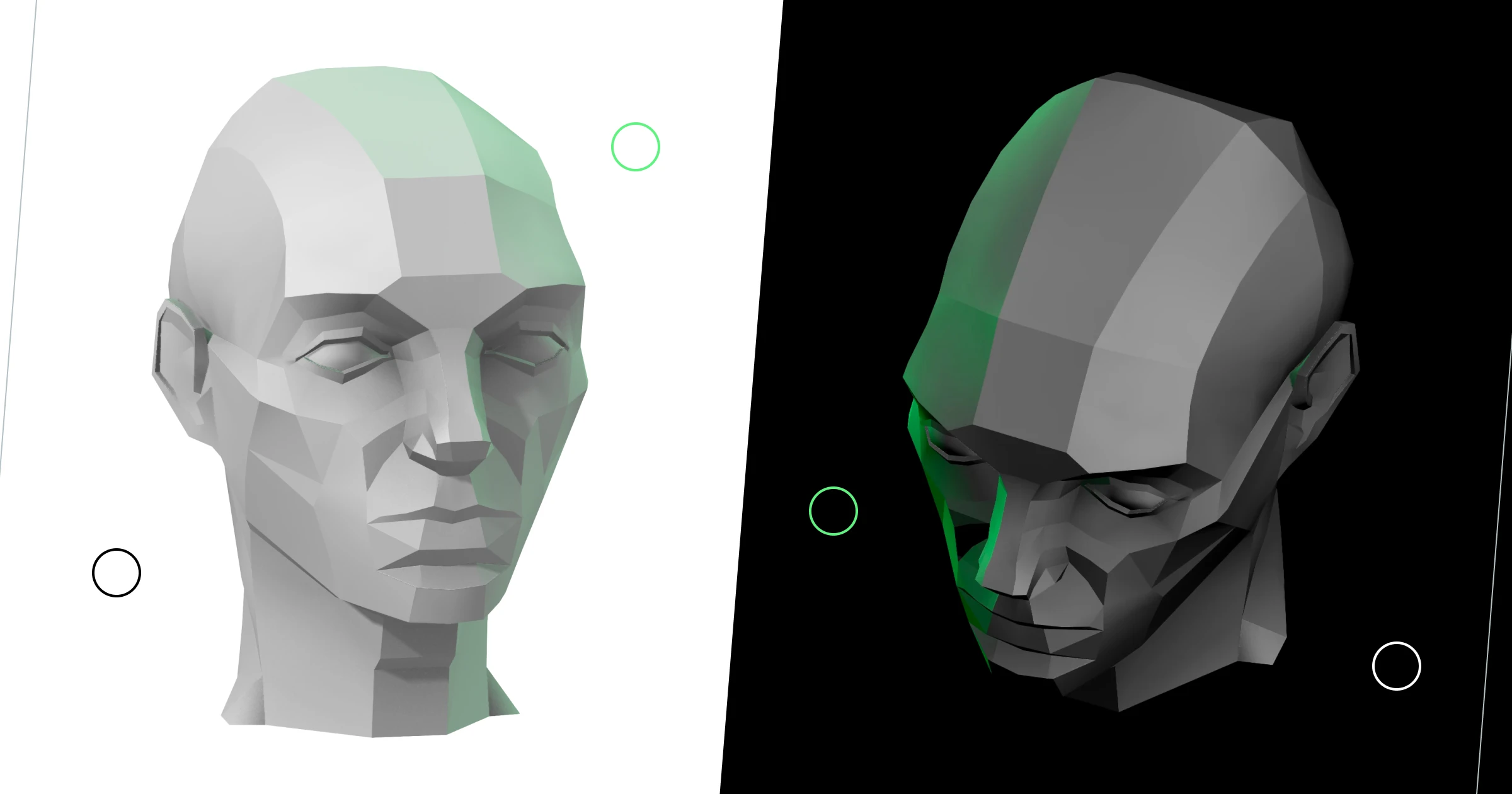 3D Asaro Head Lighting Reference