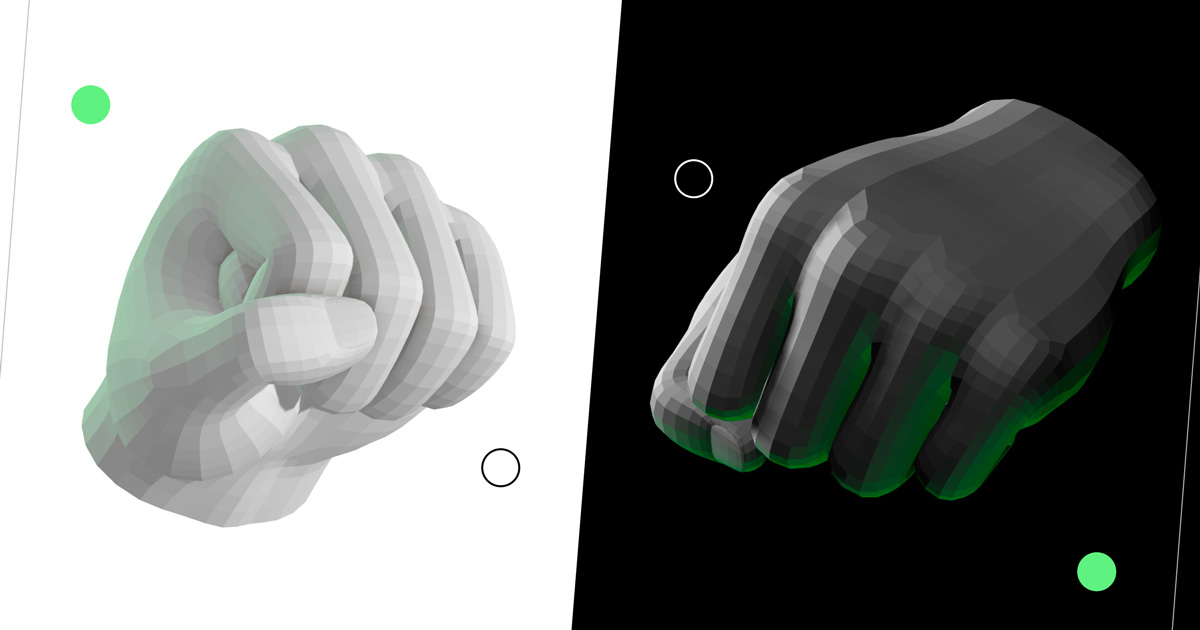 3D Hand Lighting Reference