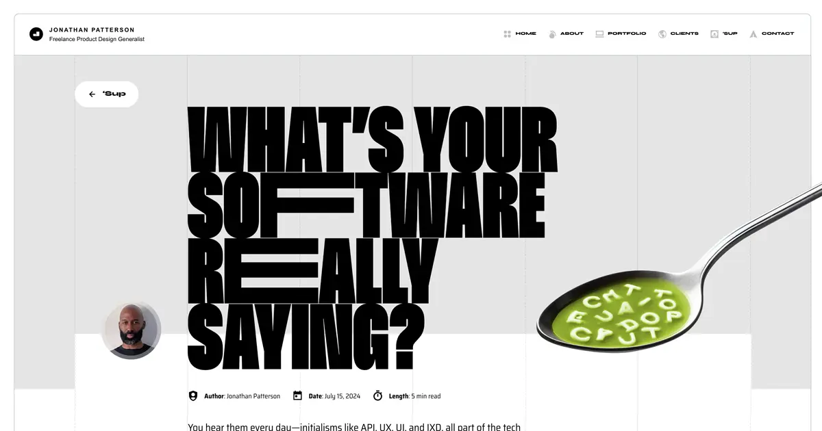 What's Your Software Really Saying? | By Jonathan Patterson